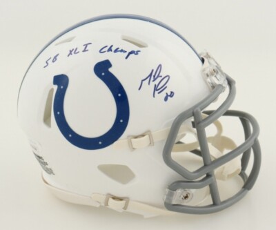 Mike Doss Signed Indianapolis Colts Speed Mini Helmet Inscribed "SB XLI ...