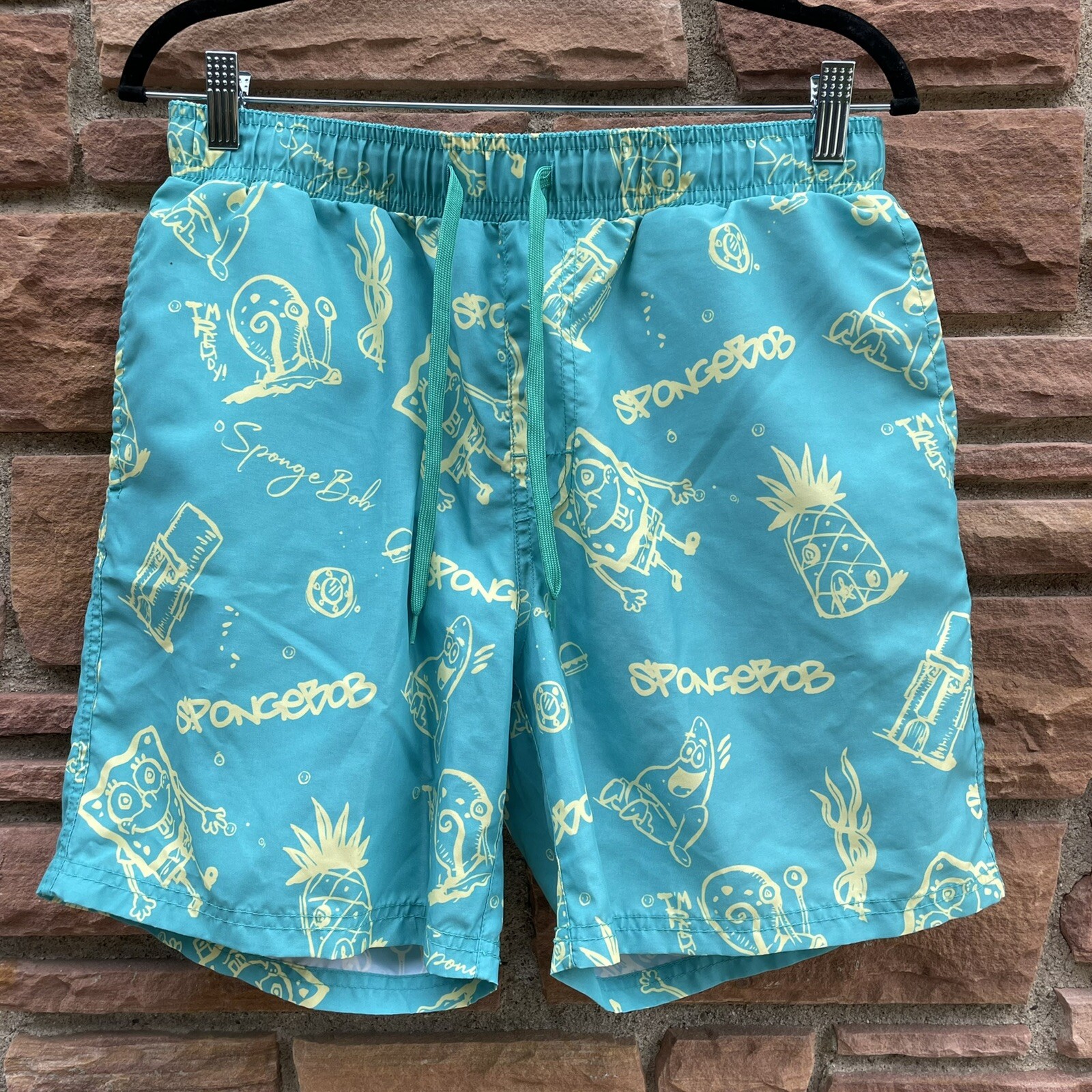 Nickelodeon Spongebob Squarepants Men's Blue Swimming… - Gem