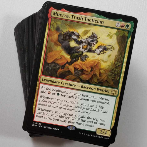 MTG Commander Muerra Trash Tactician Custom 100 Card Raccoon EDH Deck ...