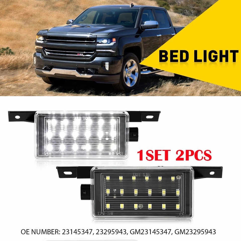2-20PC SUPER BRIGHT LED Truck Bed Light Cargo Lamp for 2014-2018 Chevy ...