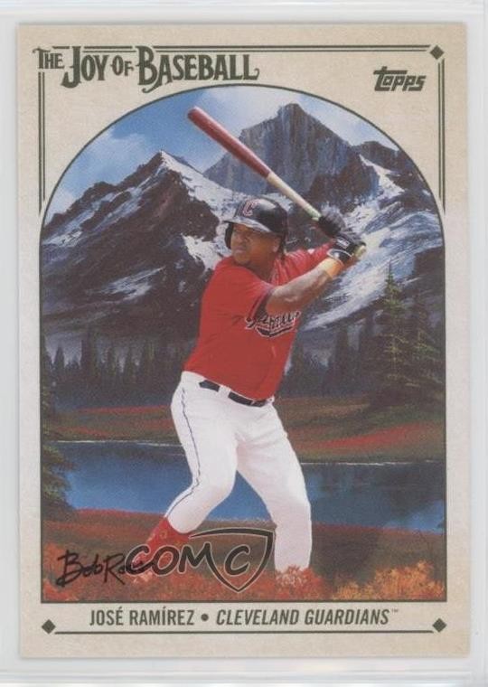 2023 Topps X Bob Ross The Joy of Baseball - Jose Ramirez #18 for sale ...