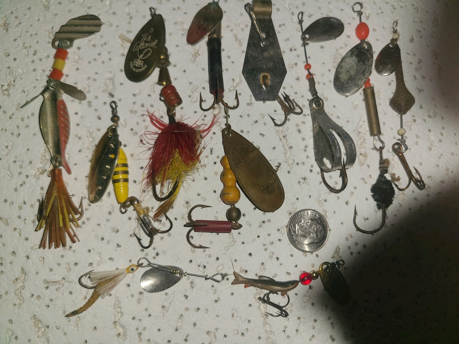 Vintage Lot Of Unknown Metal Spinner Fishing Lures Shyster? | eBay
