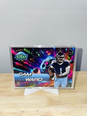 Cam Ward 1/1 Rookie Galactic Splat 2025 Wild Card Splat Tennessee ...