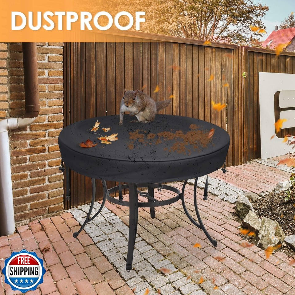 TOHONFOO Outdoor Round Table Cover - Waterproof Anti-UV Round Pat | eBay