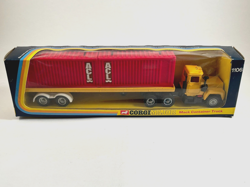 Vintage Corgi Major 1106 Mack Container Truck ACL - Unopened Original ...