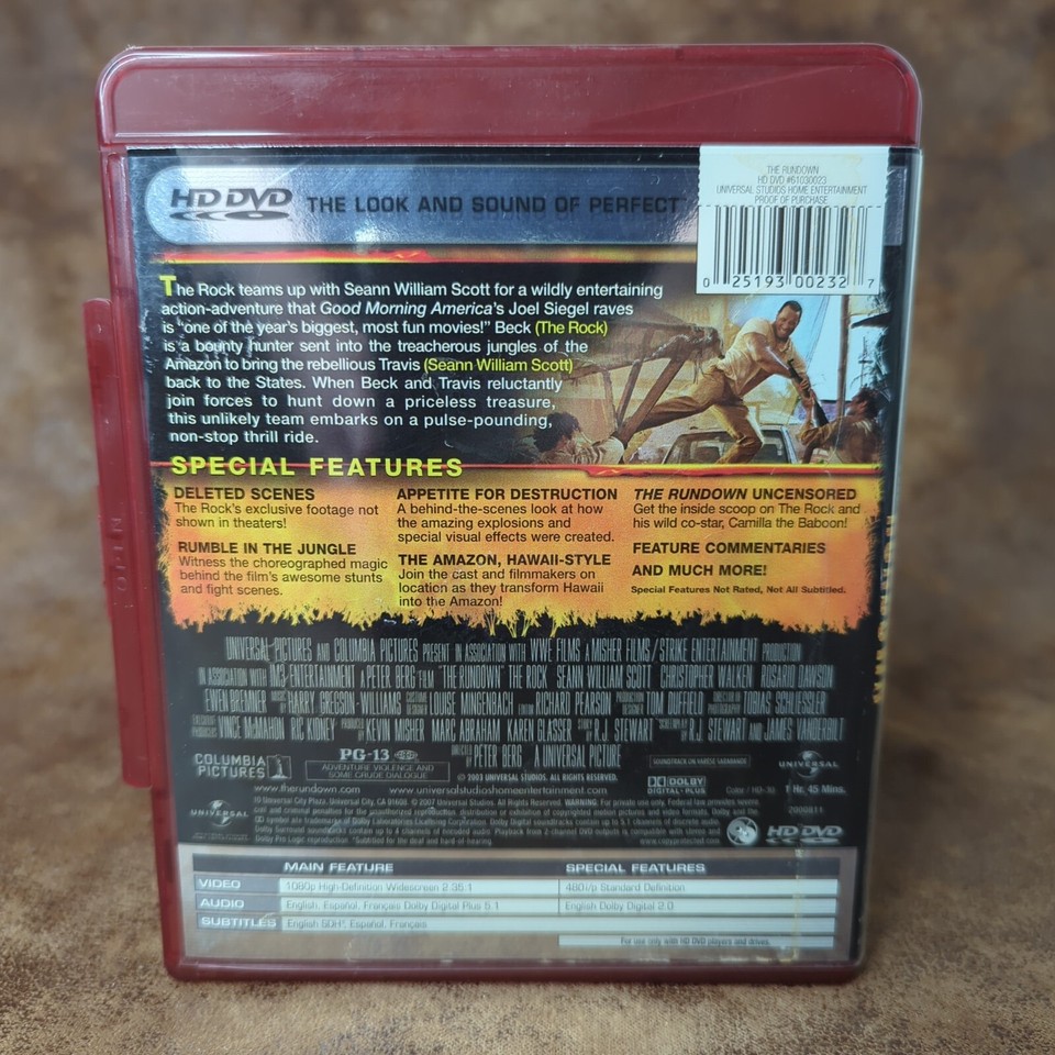 The Rundown (HD-DVD, 2006) The Rock Seann William Scott 25193002327 | eBay