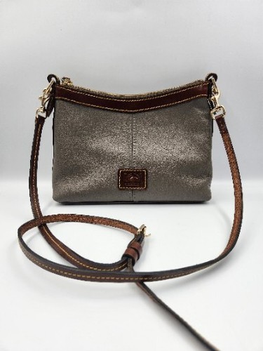 Designer DOONEY & BOURKE Brown Pebble Leather SMALL Crossbody Bag ...