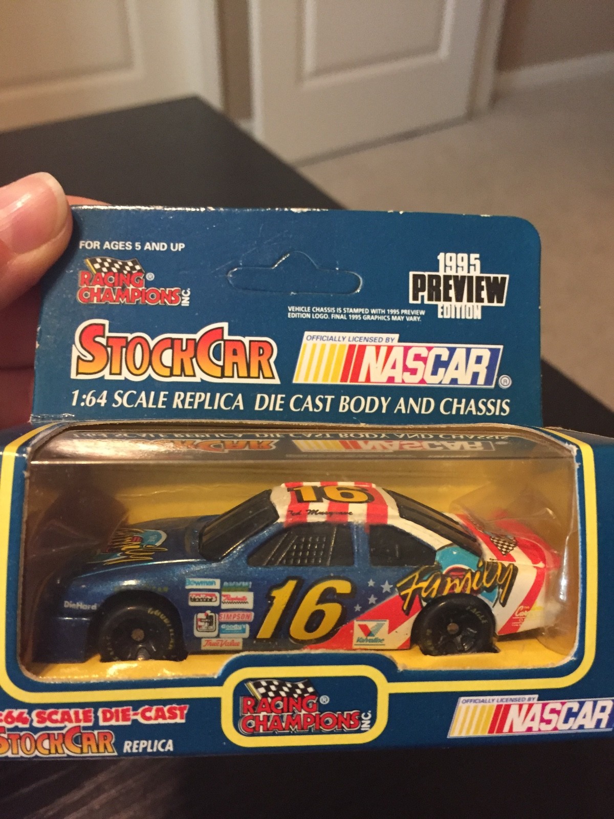 AUTOGRAPHED!!! Ted Musgrave #16 The Family Channel 1:24 Scale Ford ...