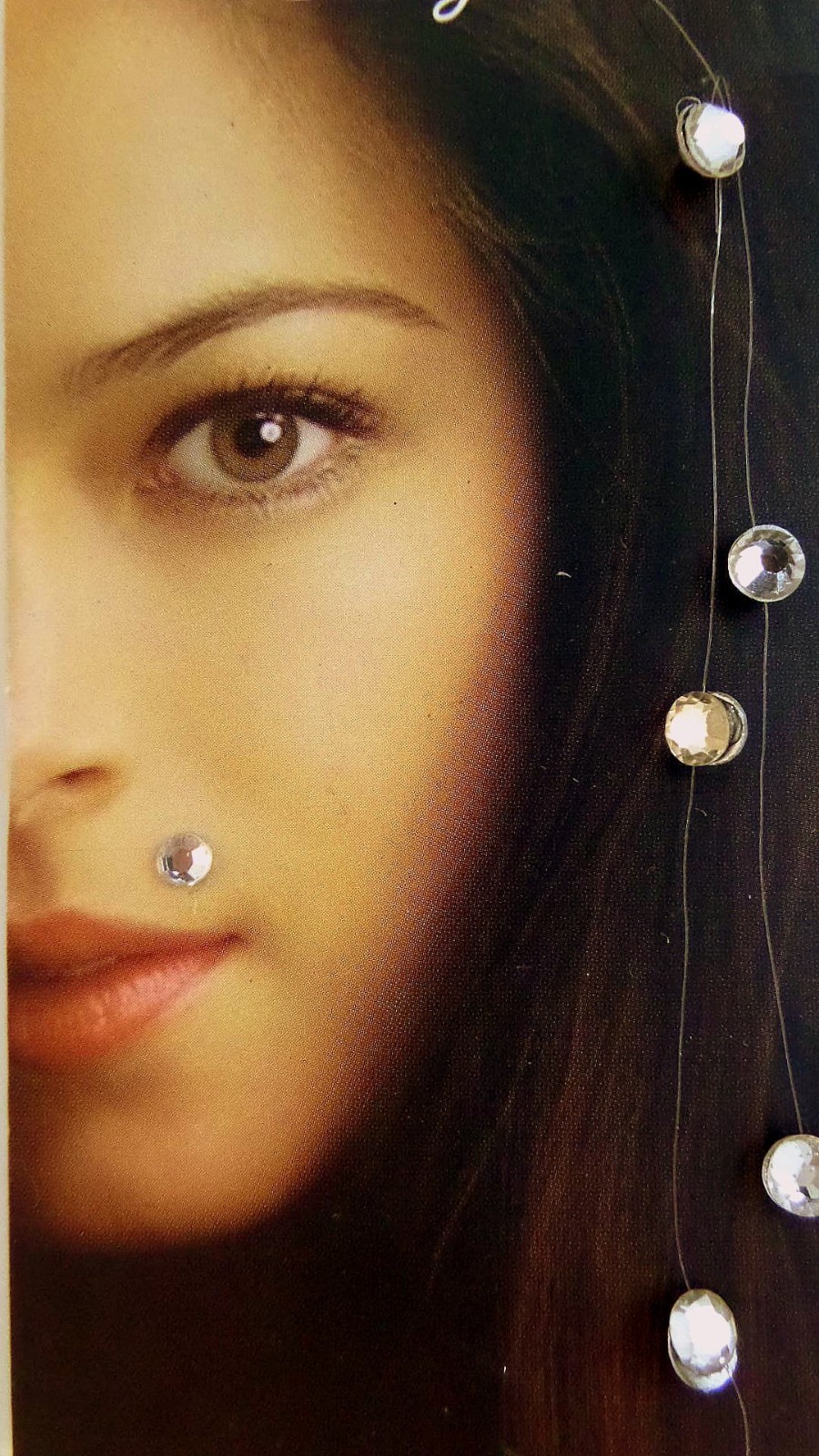 Hair Crystals Magnetic Extension Strand Removable Hair Gem Jewelry ...