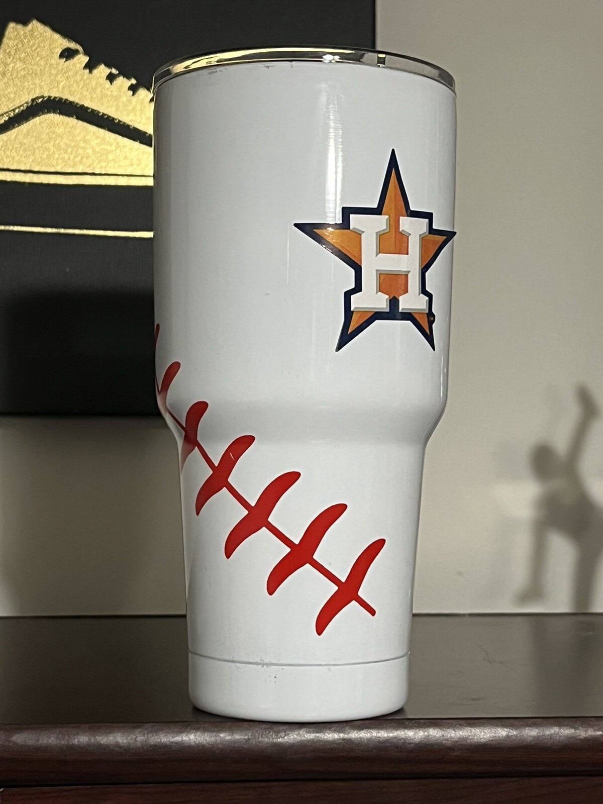Houston Astros 30 oz Tumbler Vacuum Insulated Cup Mug Lid & Straw Brush ...