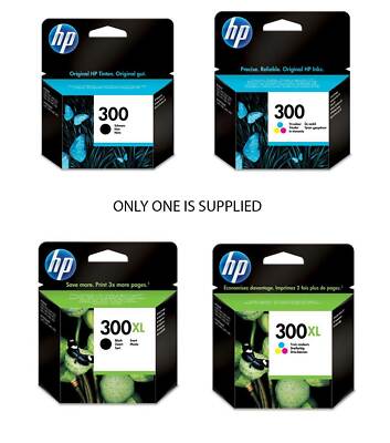 HP 300 300XL Black or Colour Genuine inkjets - choose colour and ...