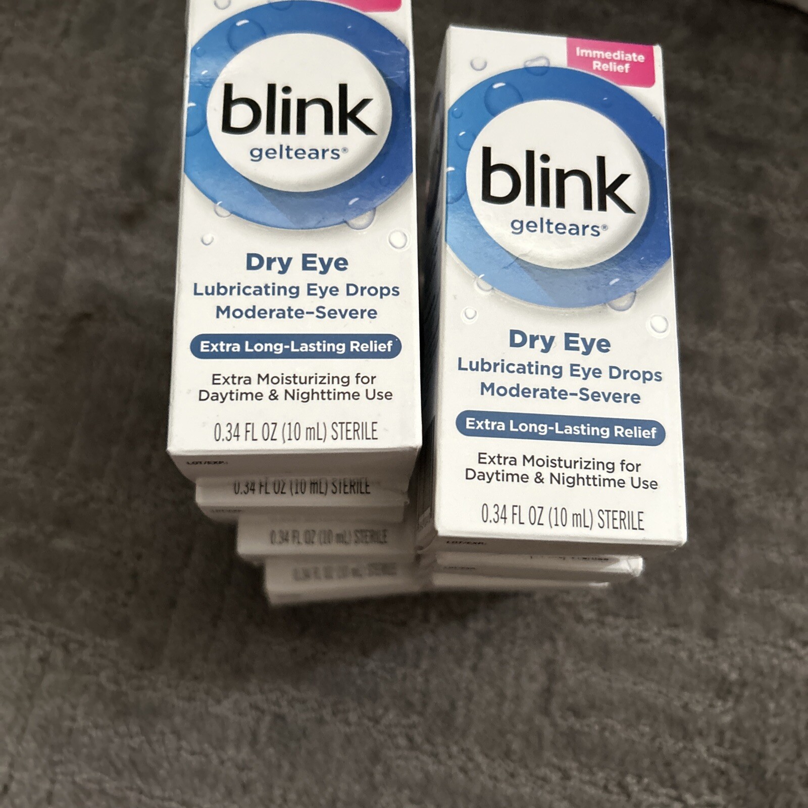 Lot Of 10 Blink Gel Tears Lubricating Eye Drops 0.34 fl oz / 10ml ...