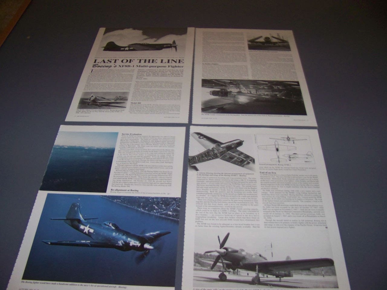 VINTAGE..BOEING XF8B-1..SPECS/HISTORY/3-VIEWS...RARE! (277F) | eBay