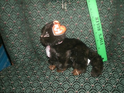 Ty Beanie Baby * HEIRESS (Sitting) Black Cat * MWMT * RETIRED *VHTF ...
