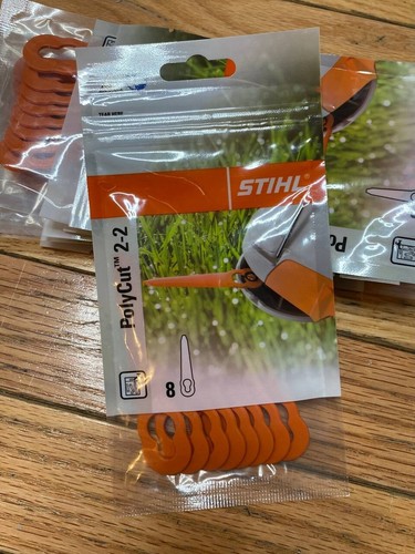 STIHL OEM Plastic Trimmer Blades 8qty 40080071000 for PolyCut 2-2 ...
