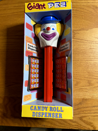Giant PEZ Candy Roll Dispenser w/Red Stem | NIB | PETER "Clown" PEZ ...