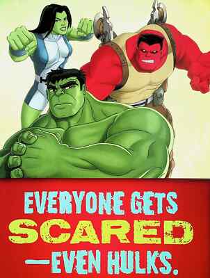 Everyone Gets Scared Hulk & The Agents Of SMASH Mini Poster 8"x10.5 ...
