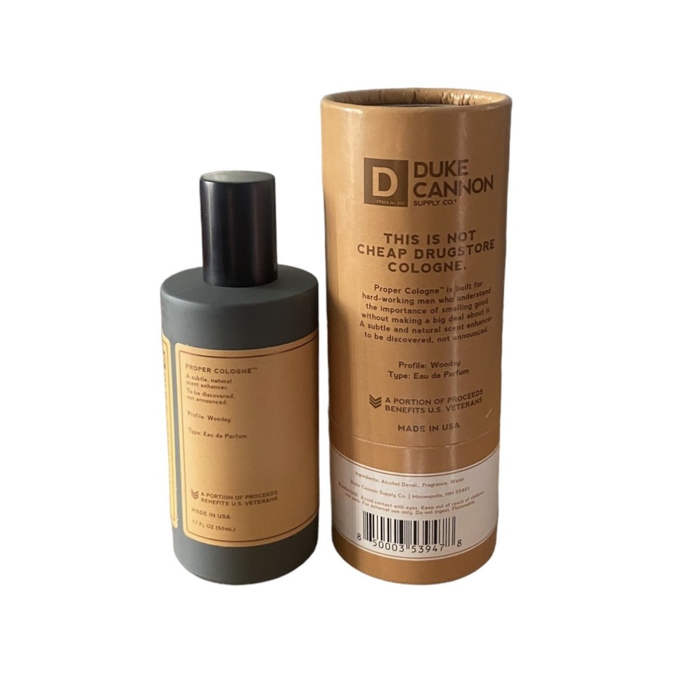 DUKE CANNON Proper Cologne Sawtooth Amber Eau de Parfum for Men 1.7 oz ...