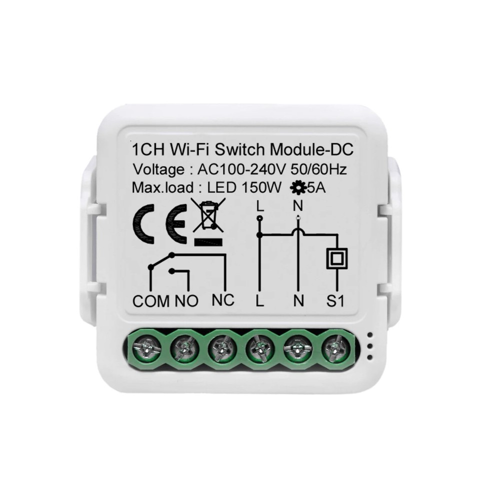 WiFi Smart Switch Module Dry Contact Smart Home DIY Breaker Relay DC 12 ...