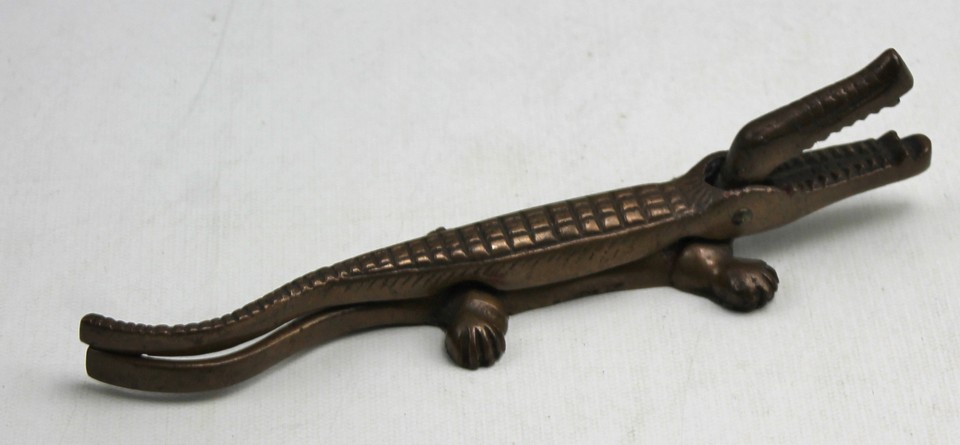 Vintage Brass Alligator Nut Cracker | eBay