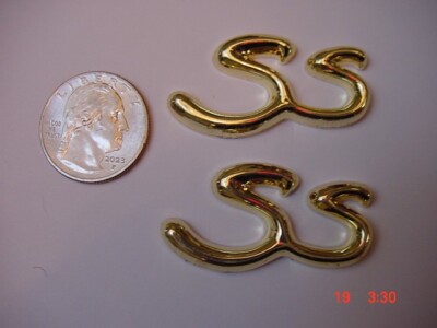 FORMULA SS BOAT GOLD EMBLEMS PAIR FOR HULL OR DASH WE HAVE GOLD NUMBERS ...