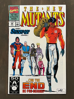 💥 New Mutants # 99 1991 1st Appearance Shatterstar Feral Bright Glossy ...