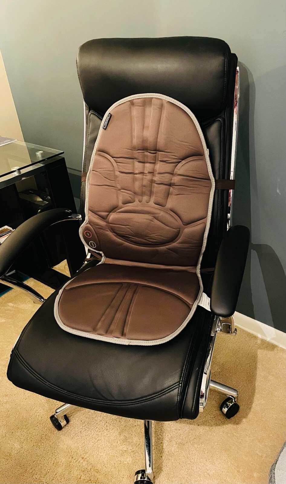 HoMedics Portable Back Massage Cushion with Soothing Heat VC-110-BL | eBay