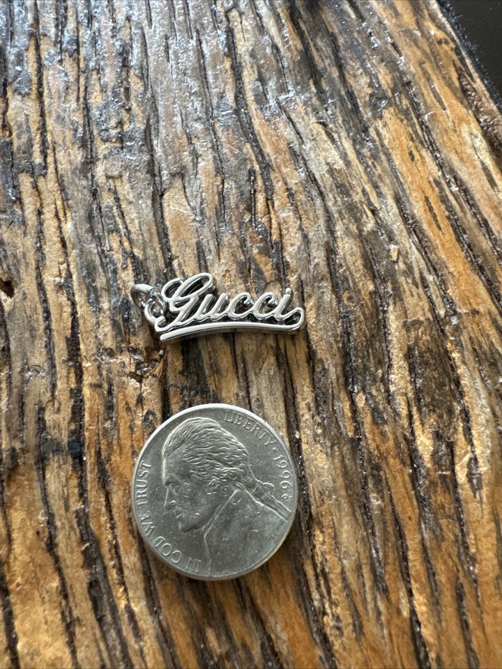 gucci zipper pull charm Silver | eBay