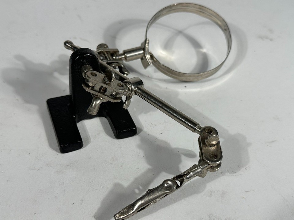 Helping Hands Soldering Tool Holder w/ Adjustable Arms & Ring Clamp ...