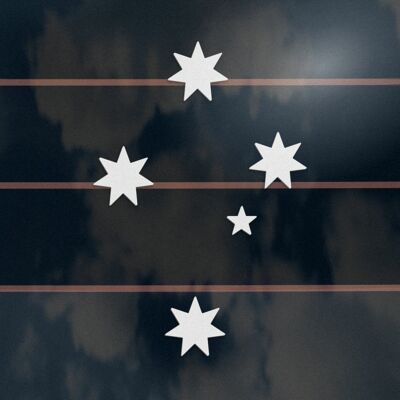 4 x SOUTHERN CROSS Sticker 100mm aussie stars flag bns car window decal ...