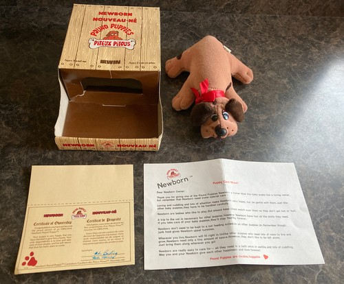 Vintage Pound Puppies Newborn Piteux Pitous With Papers Irwin 1984 1986 ...