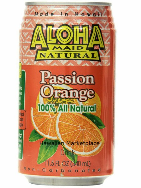12can Aloha Maid Passion Orange Hawaii Natural Juice for sale online | eBay