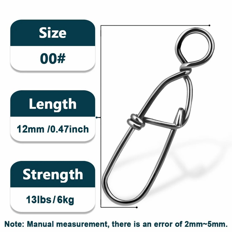 Fishing Snap Connector Stainless Steel Fishing Carabiner Quick Chang ...