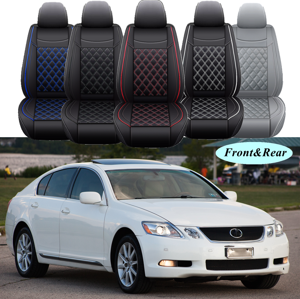 Car Seat Covers 2/5-Seats Front Rear Full Set PU Leather For Lexus ...