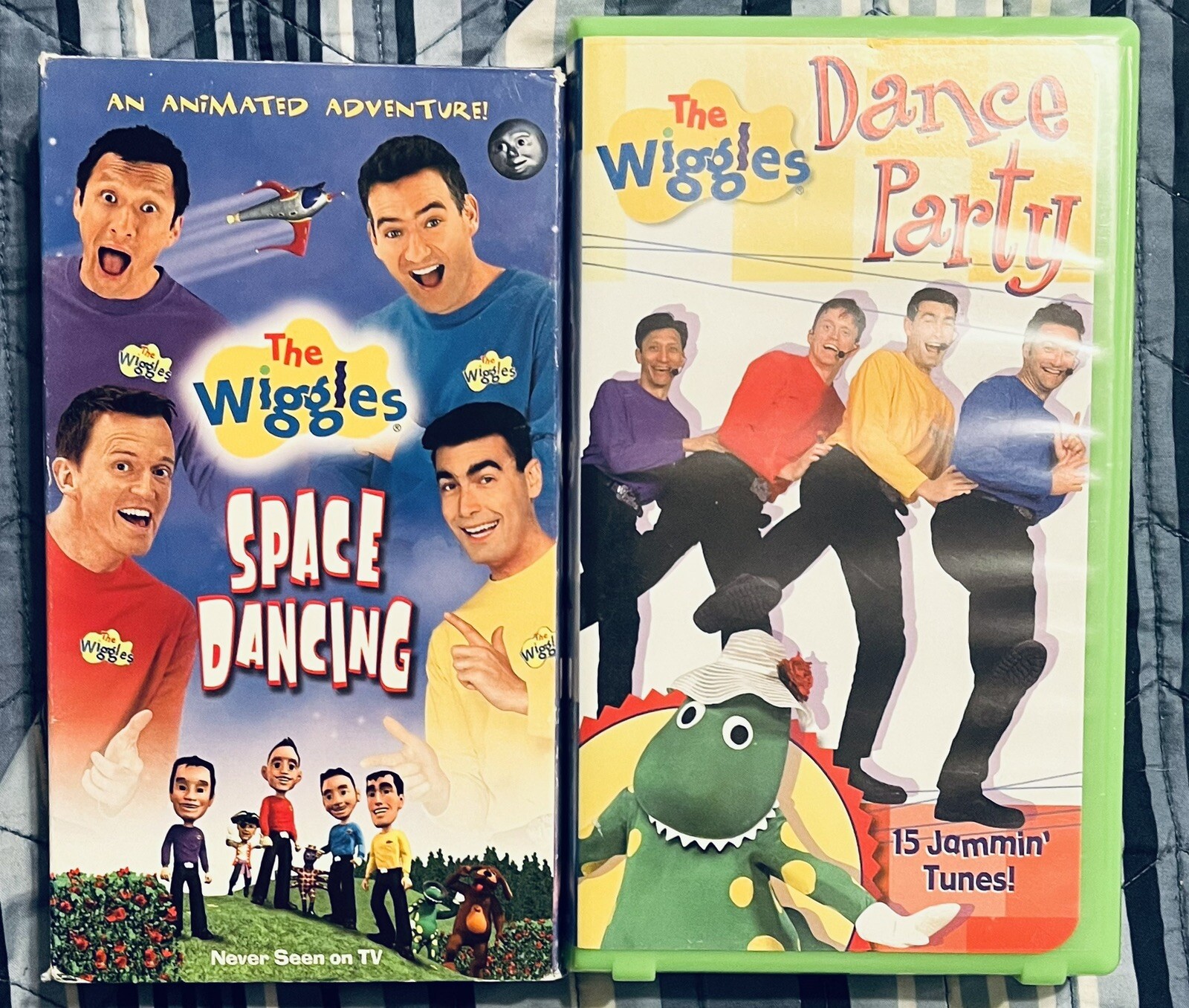 The Wiggles Dance Party And Space Dancing VHS Lot Of 2 (2001,2003 ...