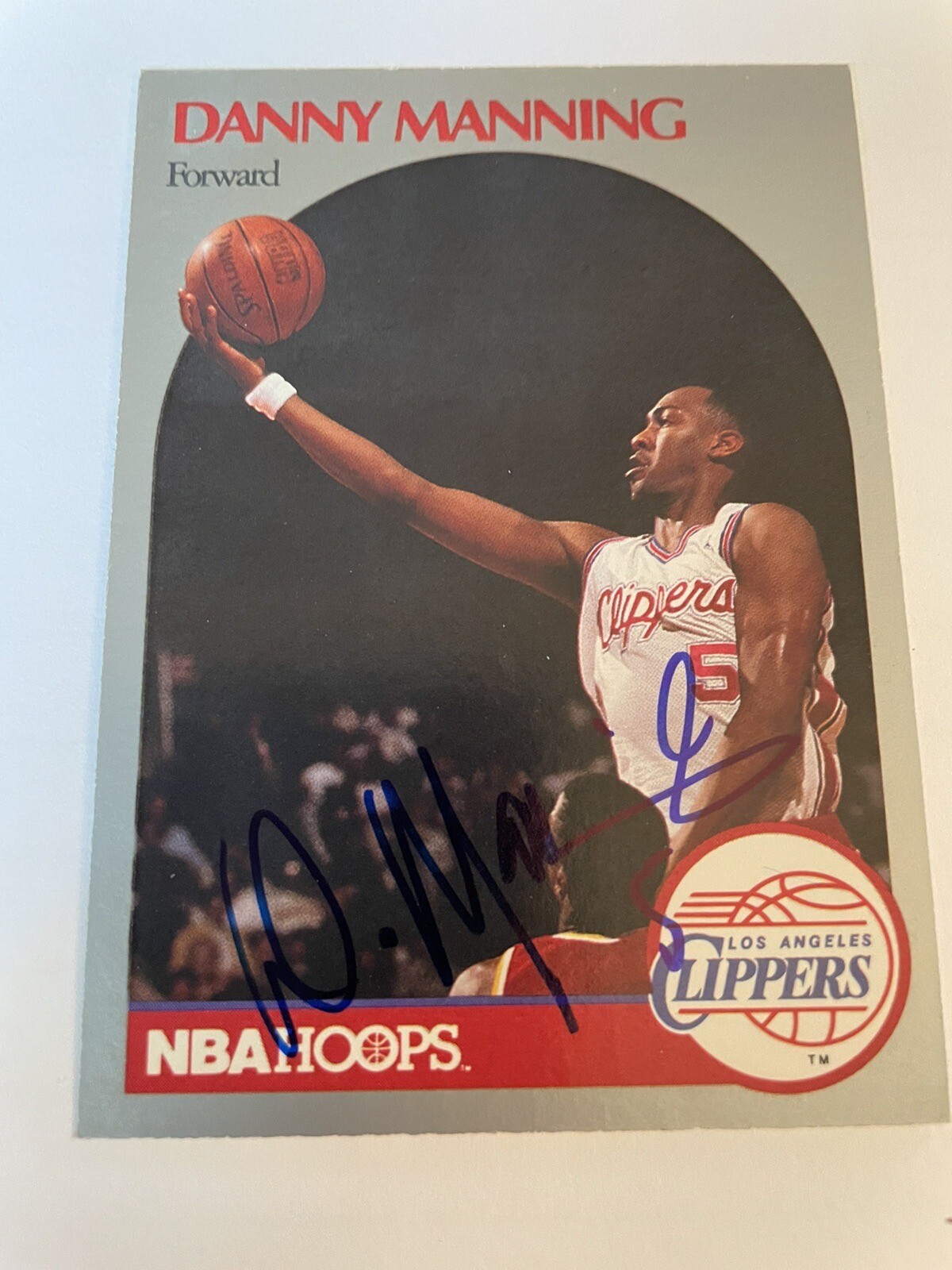 1990-91 NBA Hoops - #147 Danny Manning, Autographed | eBay