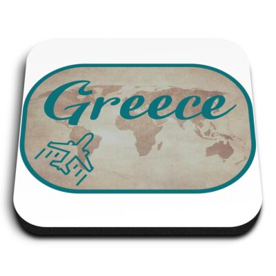 1x Square Fridge MDF Magnet Greece World Travel Airplane #61138 | eBay