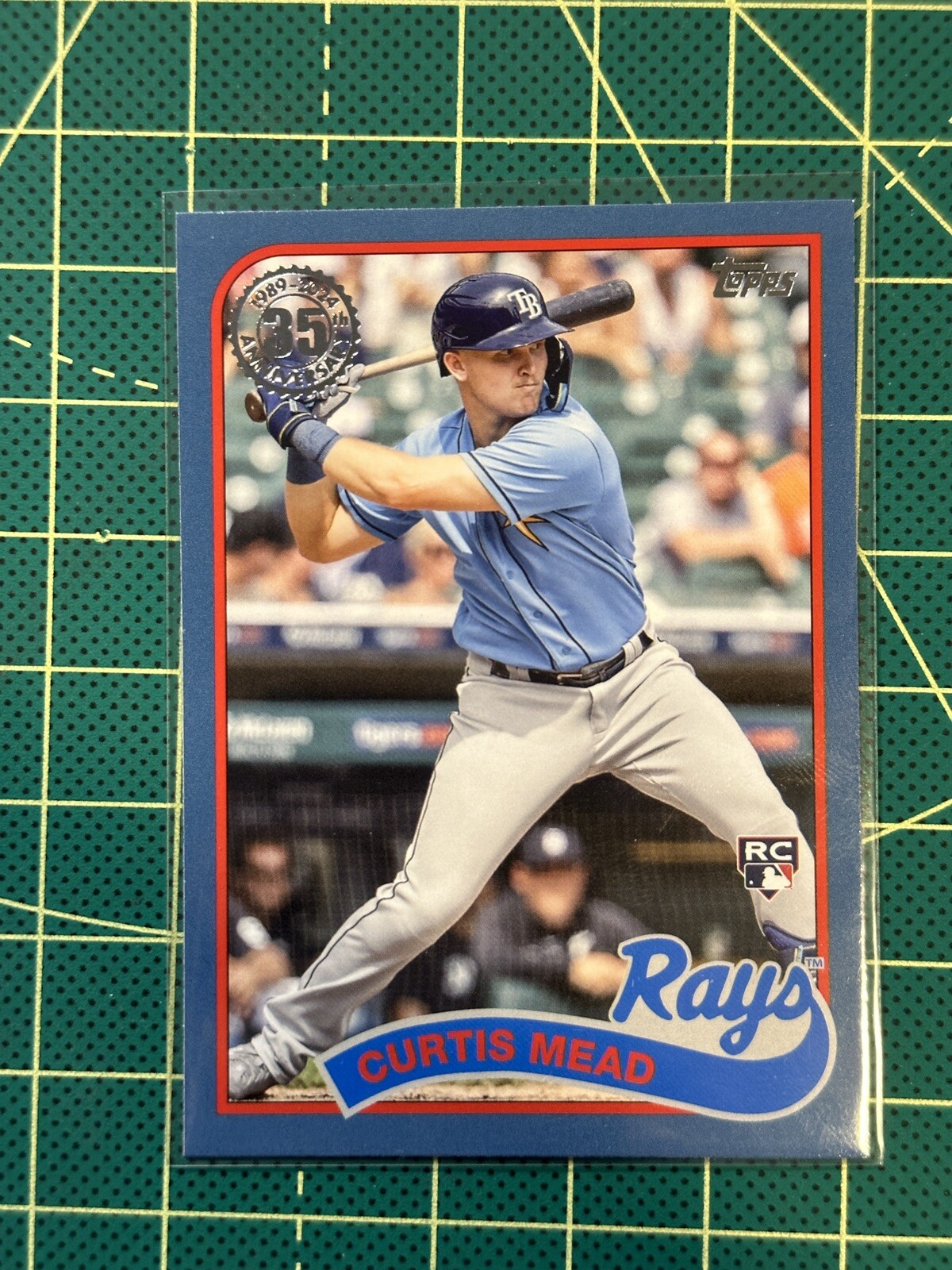 2024 Topps Curtis Mead #89B-85 Tampa Bay Rays 35th Anniversary Blue ...