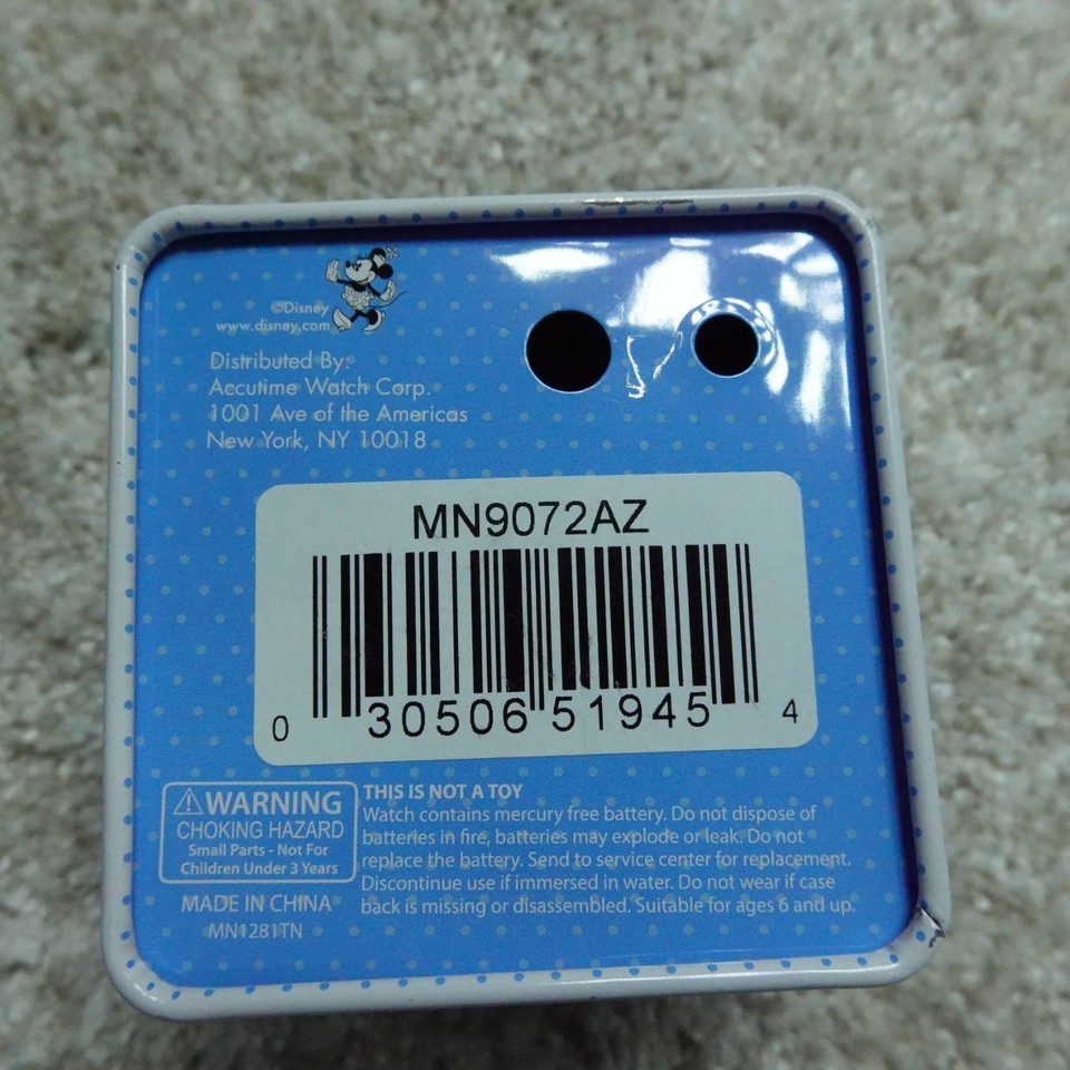 Disney Watch Girls Pink Blue Silicone Minnie Mouse Unicorn Analog ...