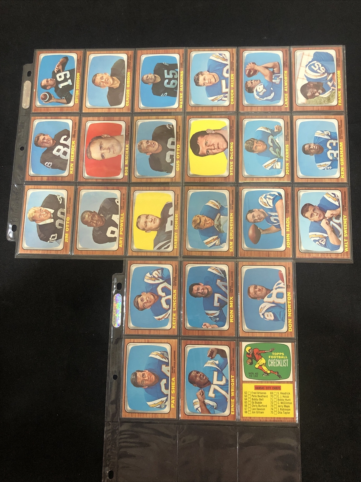 1966 TOPPS FOOTBALL COMPLETE MINT SET 132 CARDS - FUNNY RING, JOE ...