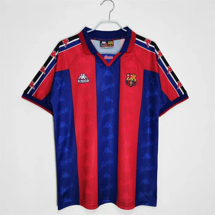 Kappa Barcelona Retro Jersey 1995/97 Soccer Jersey Large | eBay Kappa Barcelona Retro Jersey 1995/97 Soccer Jersey Large | eBay