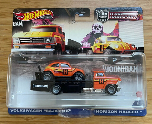 Hot Wheels Car Culture Hoonigan Racing Team Transport VW Baja Bug Set ...
