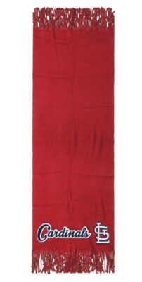 St. Louis Cardinals MLB Scarf Blanket 81" x 27" Red Oversized Fringed ...