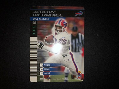 2002 NFL SHOWDOWN FOOTBALL JEREMY MCDANIEL #074 BUFFALO BILLS NFL CARD ...