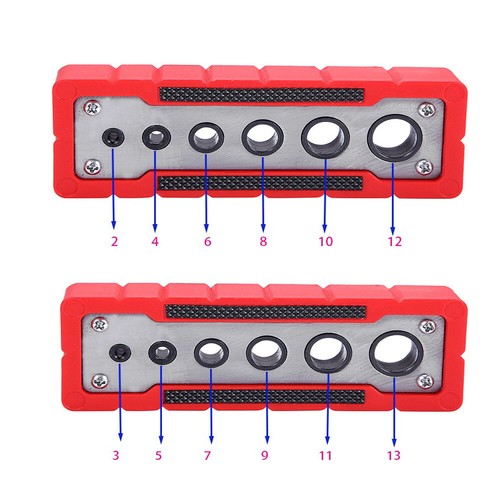 6-Hole Self Centering Guide Jig Positioner Locator Woodworking Drill ...