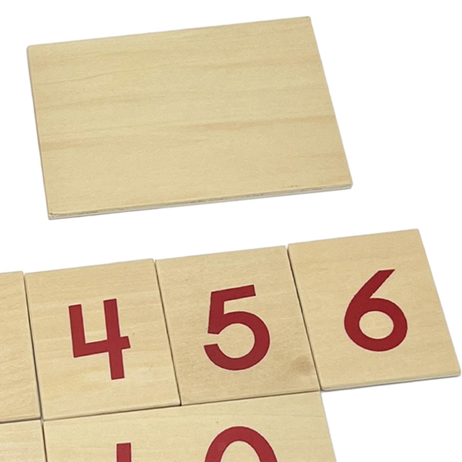 Math Number Cards Montessori for Early Education Kids Childcare ...