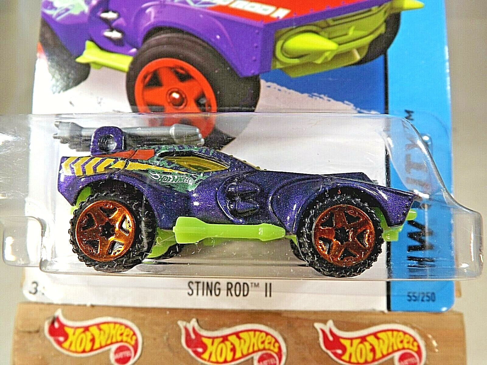 2014 Hot Wheels #55 HW City/Street Beasts STING ROD II Purple Variation ...
