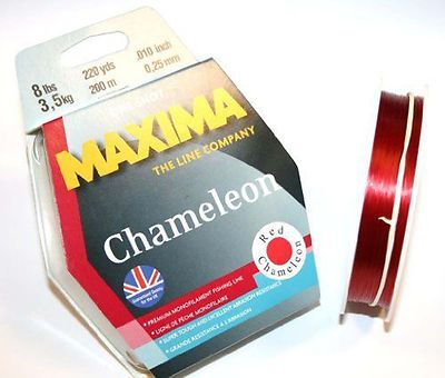 Maxima Red Mono 600 Metre (660yds) Fishing Line Maxi Spools From 12 ...