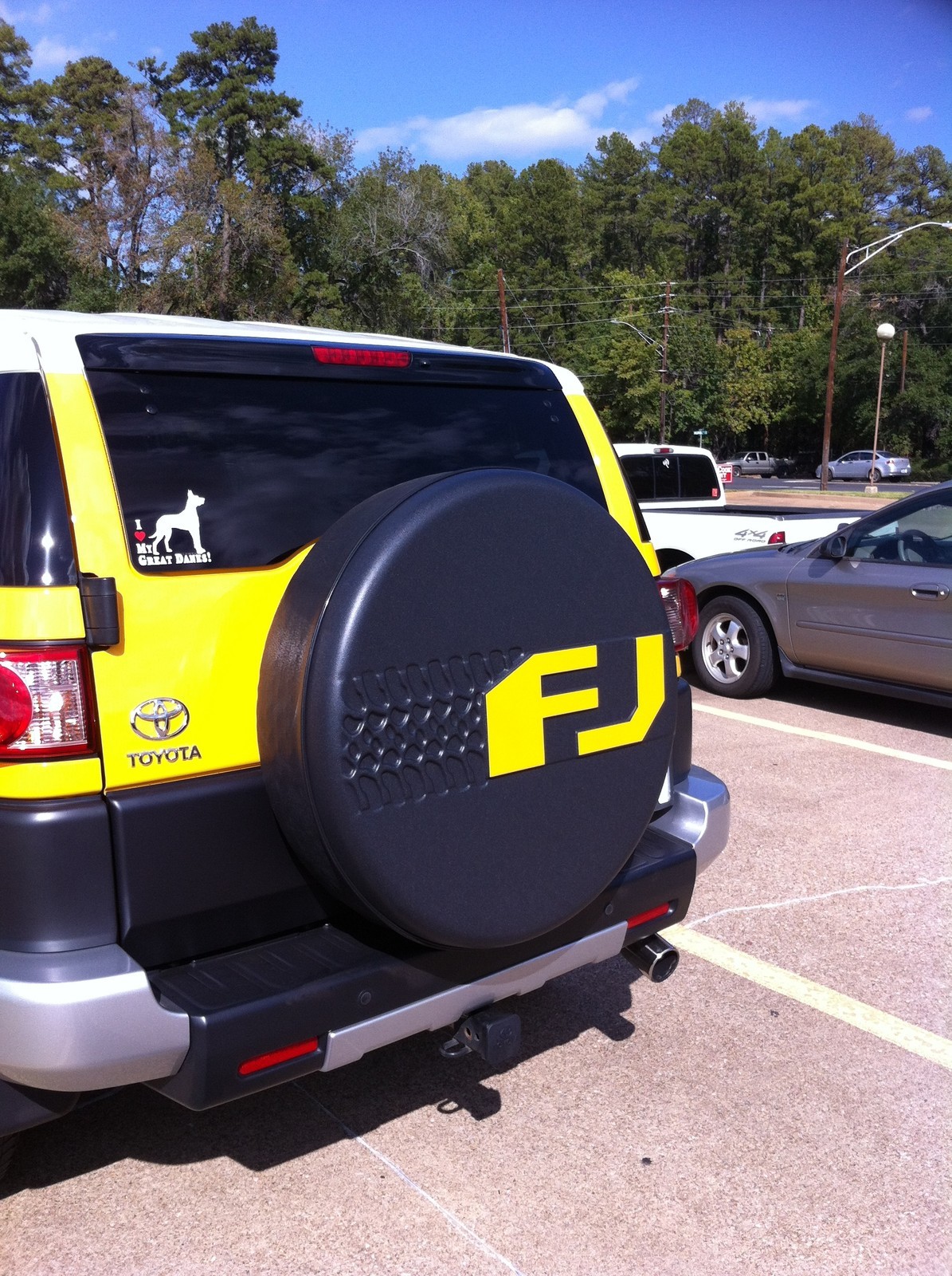 FITS Toyota FJ Cruiser Spare Tire Cover Decal 07 08 09 2010 2011 2012 ...