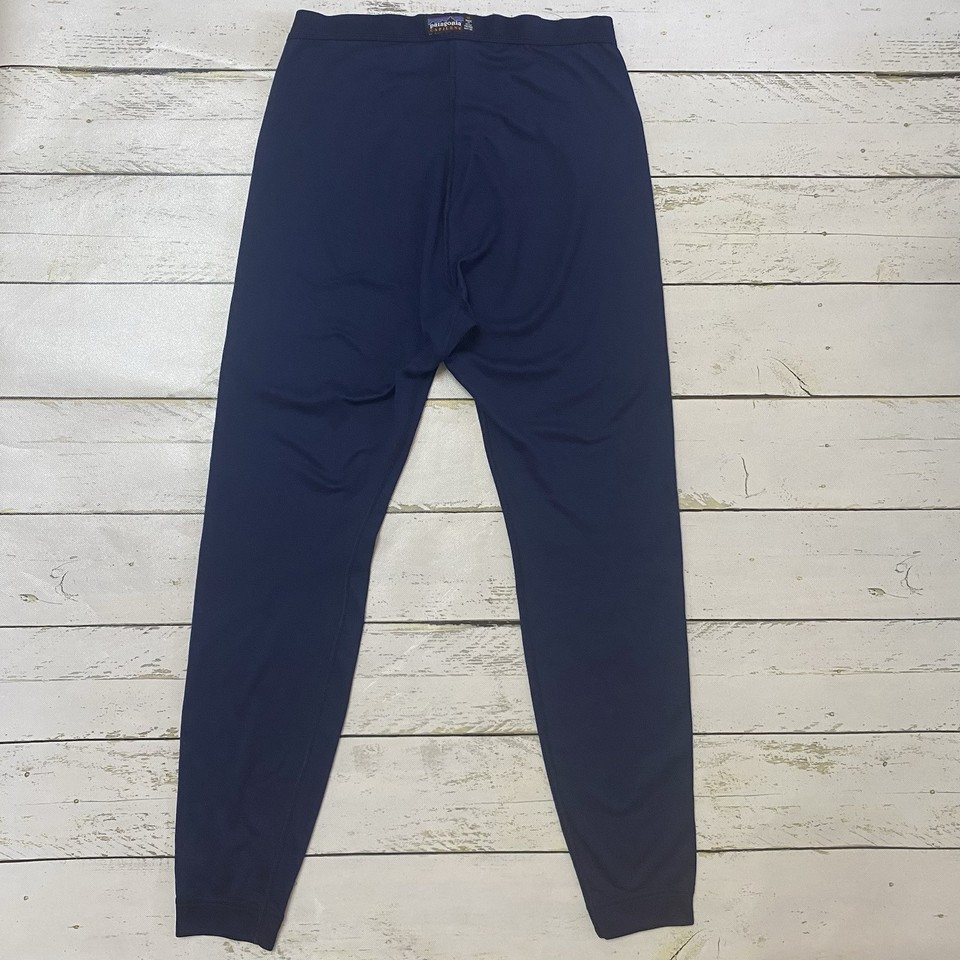 Patagonia Capilene Mens Medium Navy Blue Base Layer Long Johns Thermal ...